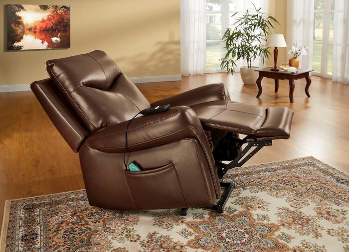 Relaxsessel - Bequemer Relaxsessel mit XXL-Sitzkomfort - COGNAC