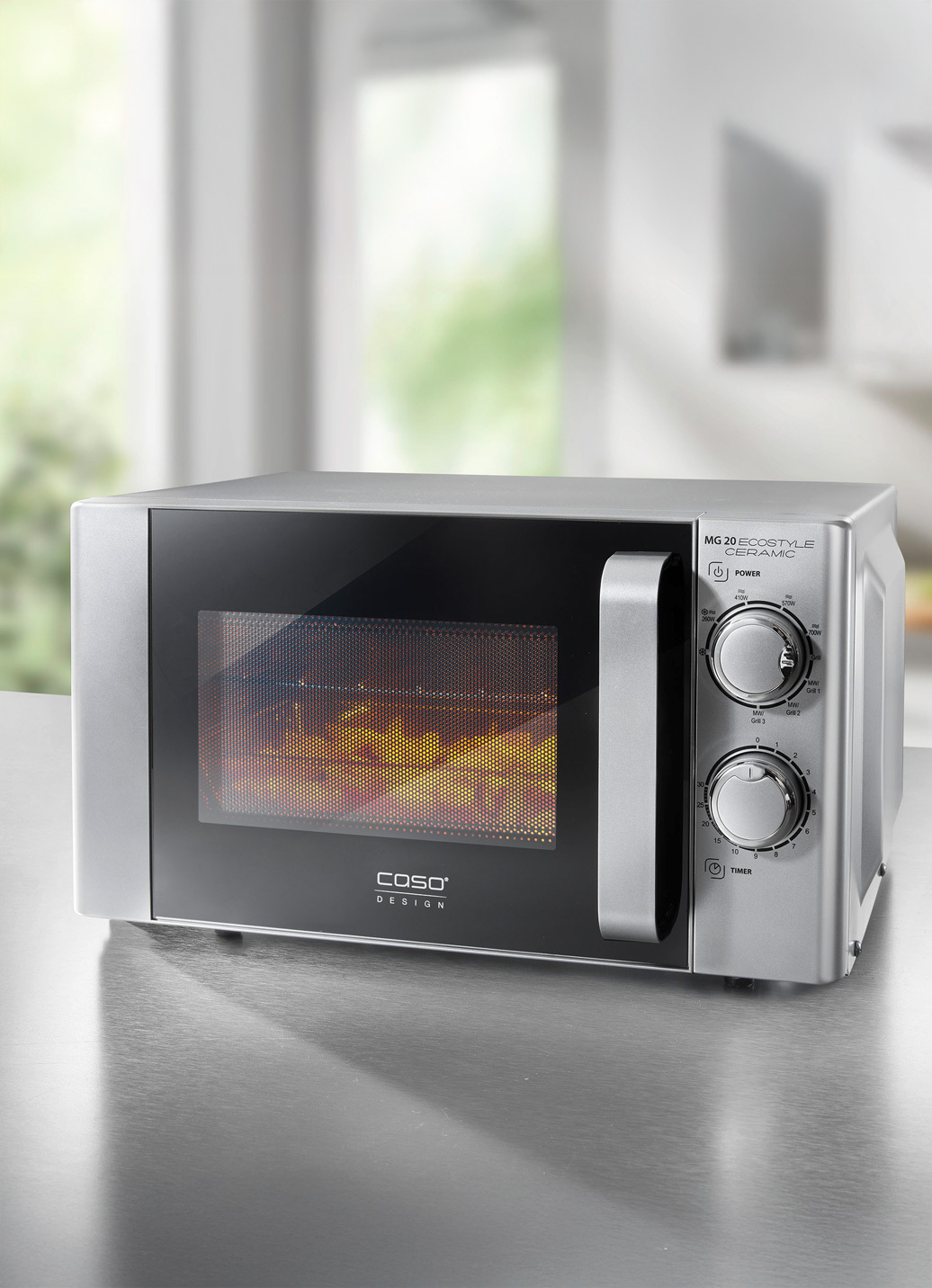 CASO Leistungsstarke Mikrowelle mit Grill