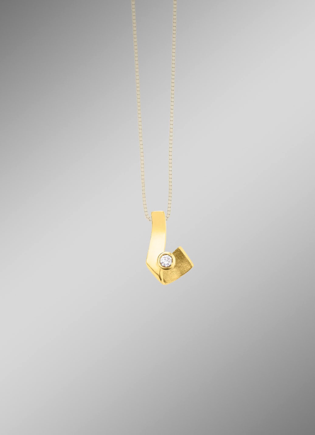 Damen - Anhänger mit Brillant - Gold 585/- fein